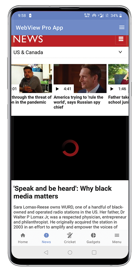 WebPro - Easy Configurable Android WebView Pro App Template by AndroMOB